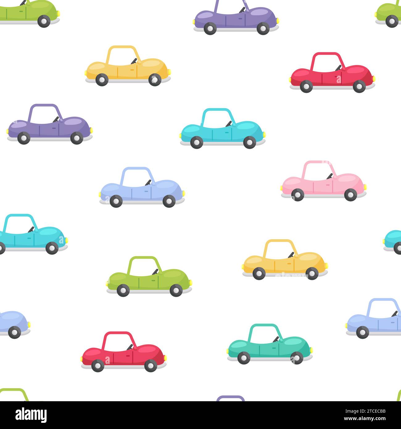 Cute children's seamless pattern with cars. Creative kids texture for ...
