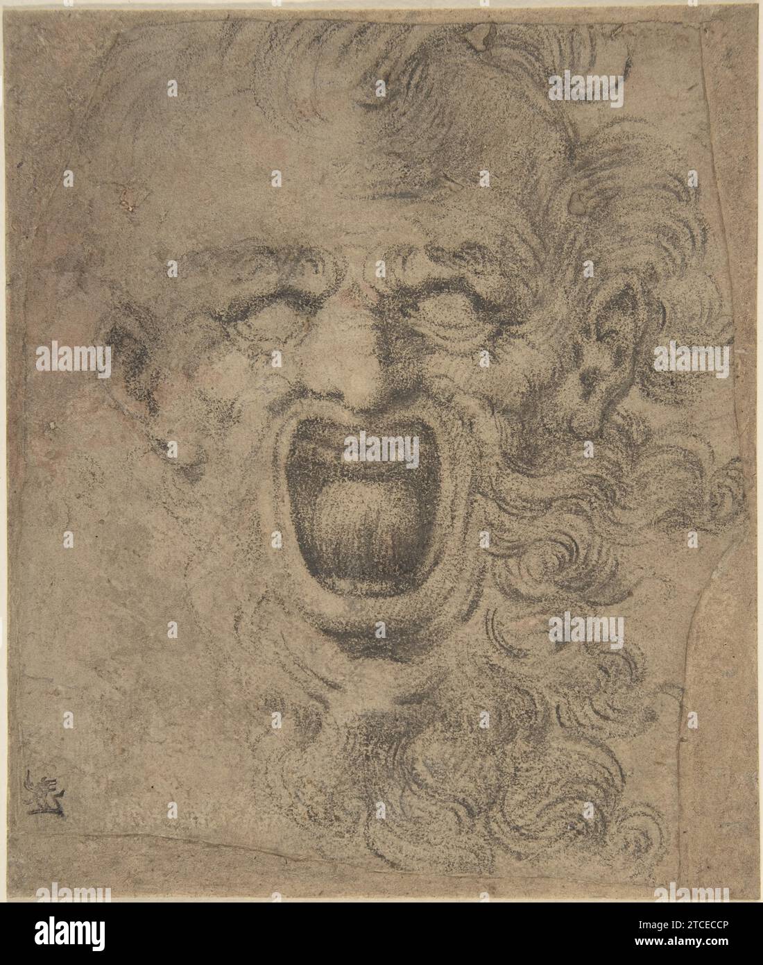 Grotesque Head with Curly Beard 1949 by Anonymous, Italian, 16th to ...