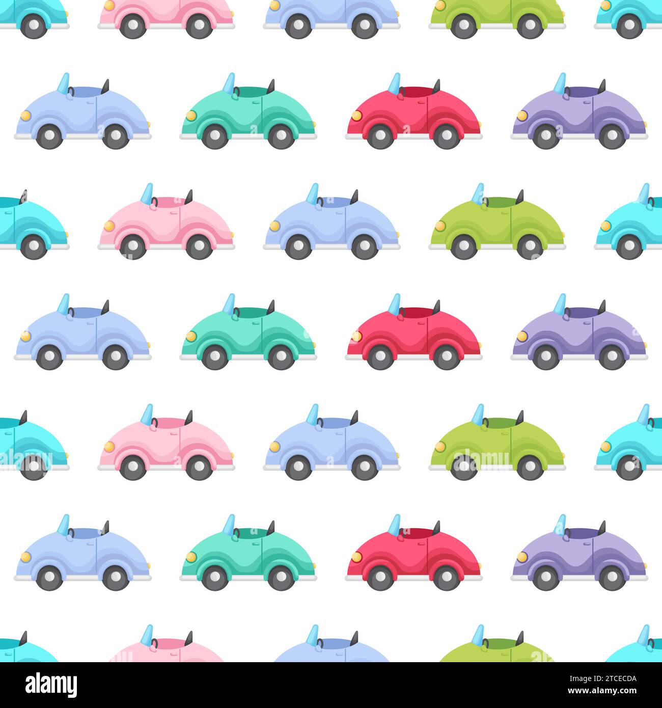 Cute children's seamless pattern with cars. Creative kids texture for ...