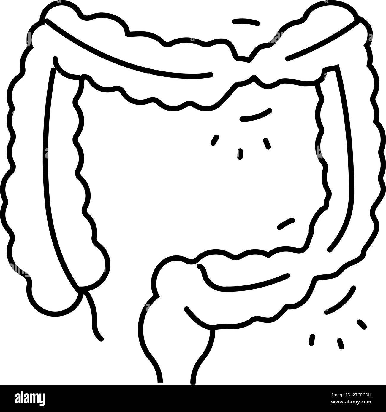 Irritable Bowel Syndrome Line Icon Vector Illustration Stock Vector Image And Art Alamy