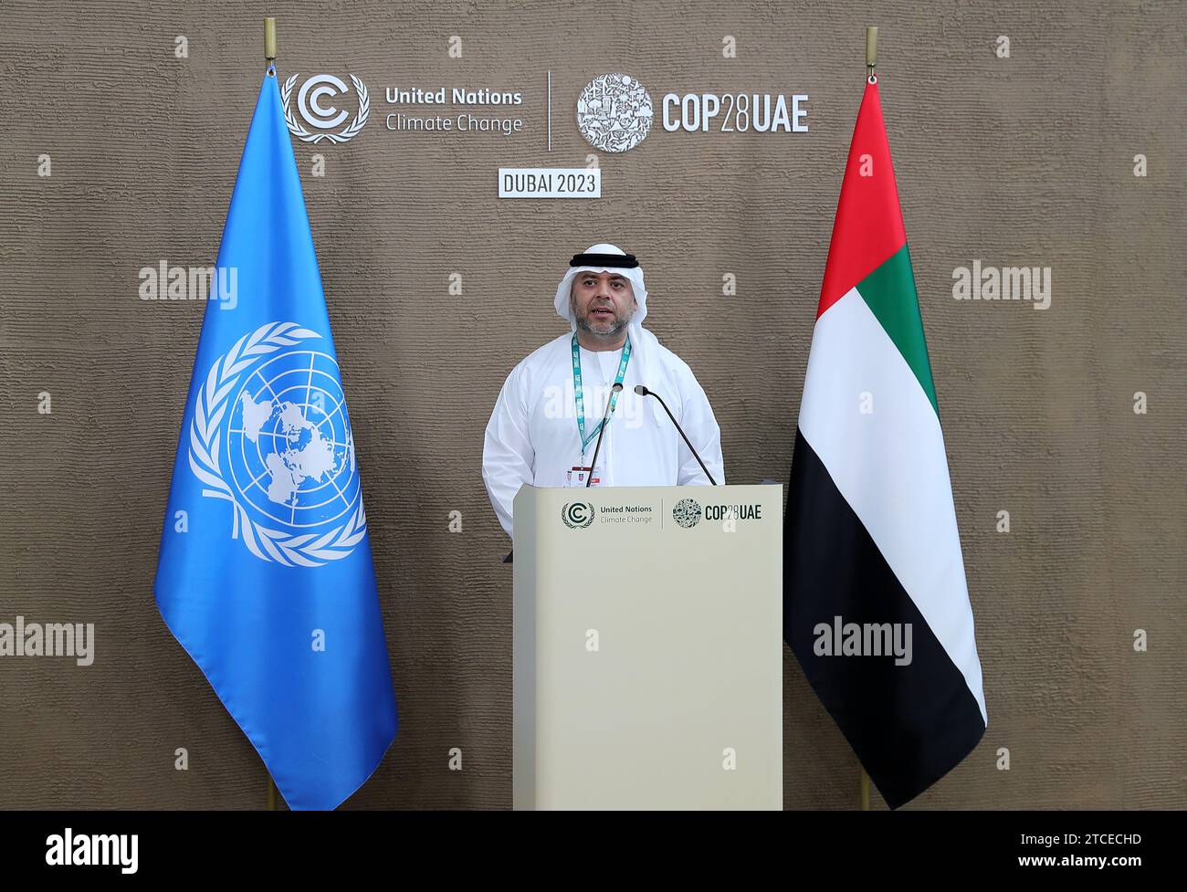 Dubai, United Arab Emirates. 12th Dec, 2023. COP28 Director-General ...