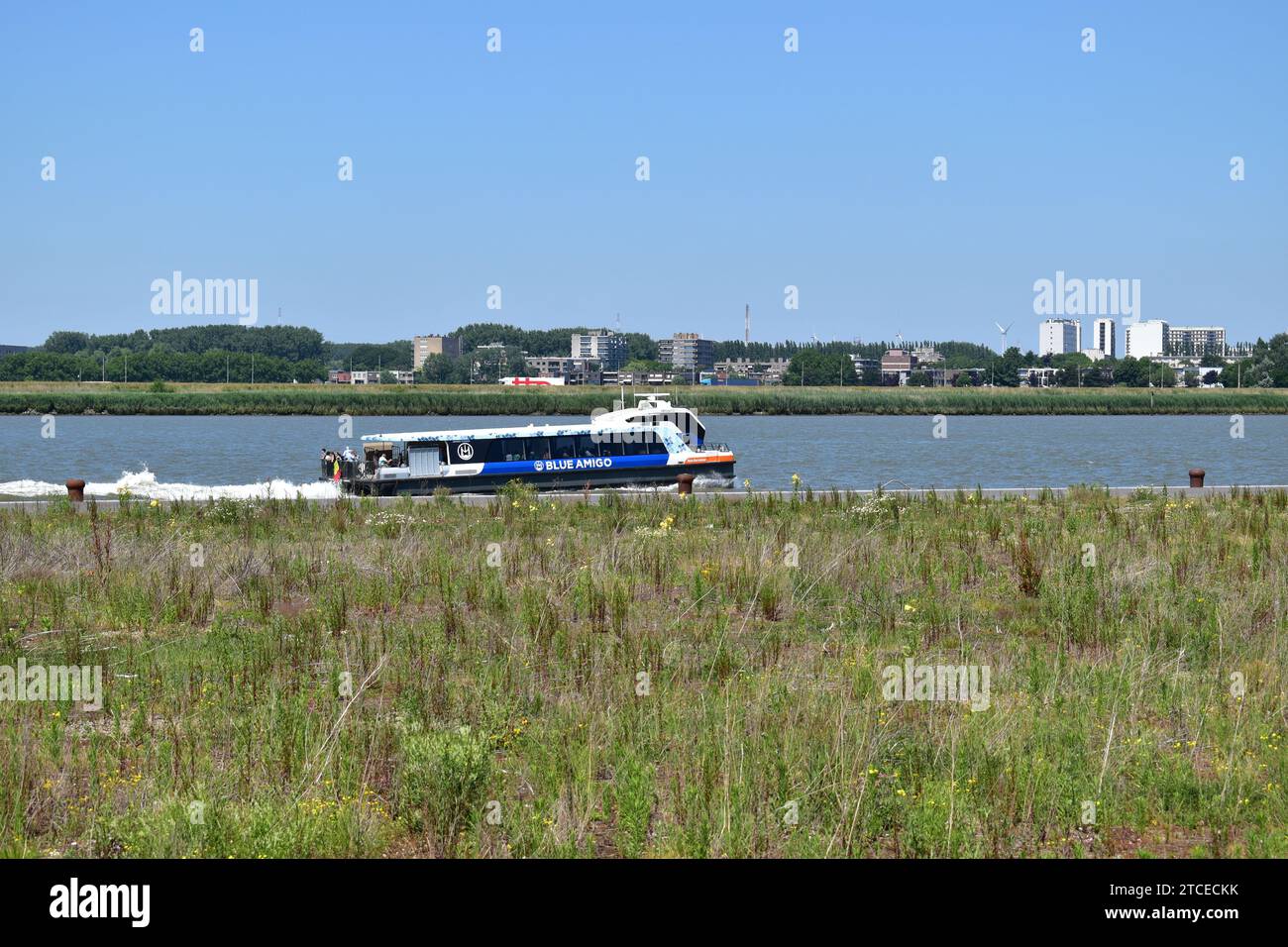 "Waterbus" boat of the Blue Amigo company providing public transport on ...