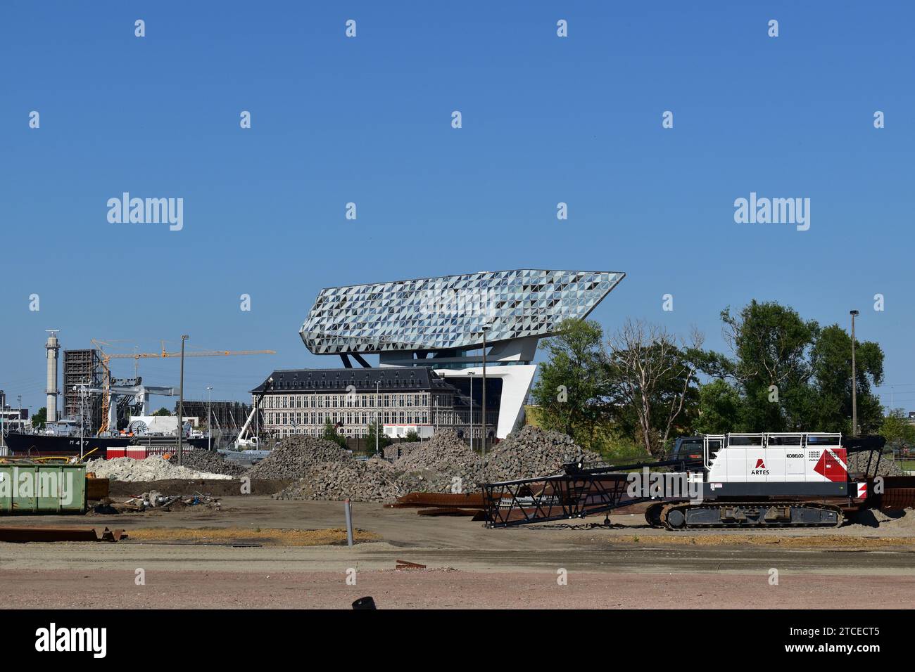 Modern architectural landmark building as the harbour house of the ...