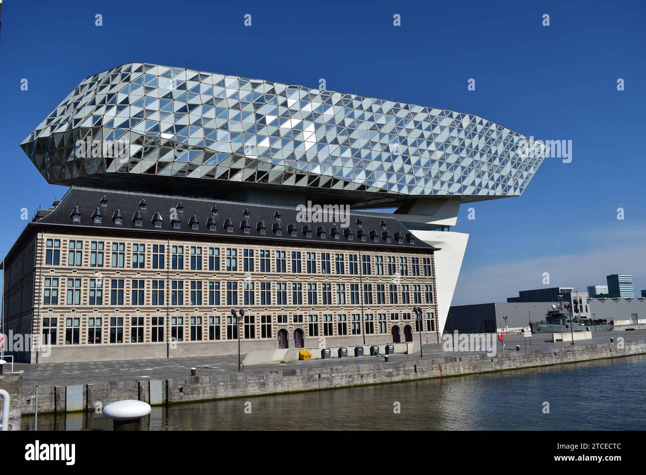 Modern architectural landmark building as the harbour house of the ...