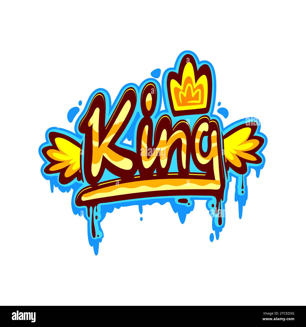 King graffiti tag hi-res stock photography and images - Alamy