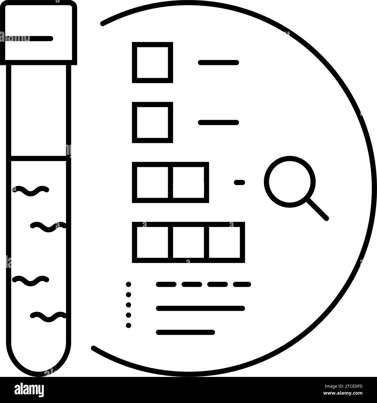 borehole logging hydrogeologist line icon vector illustration Stock ...