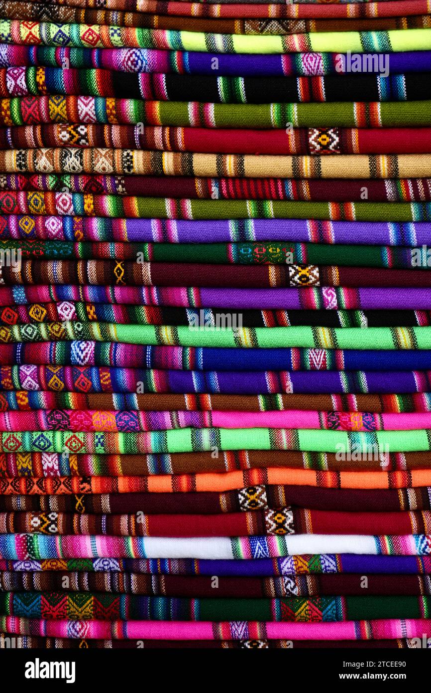 Colourful striped fabric hi-res stock photography and images - Alamy