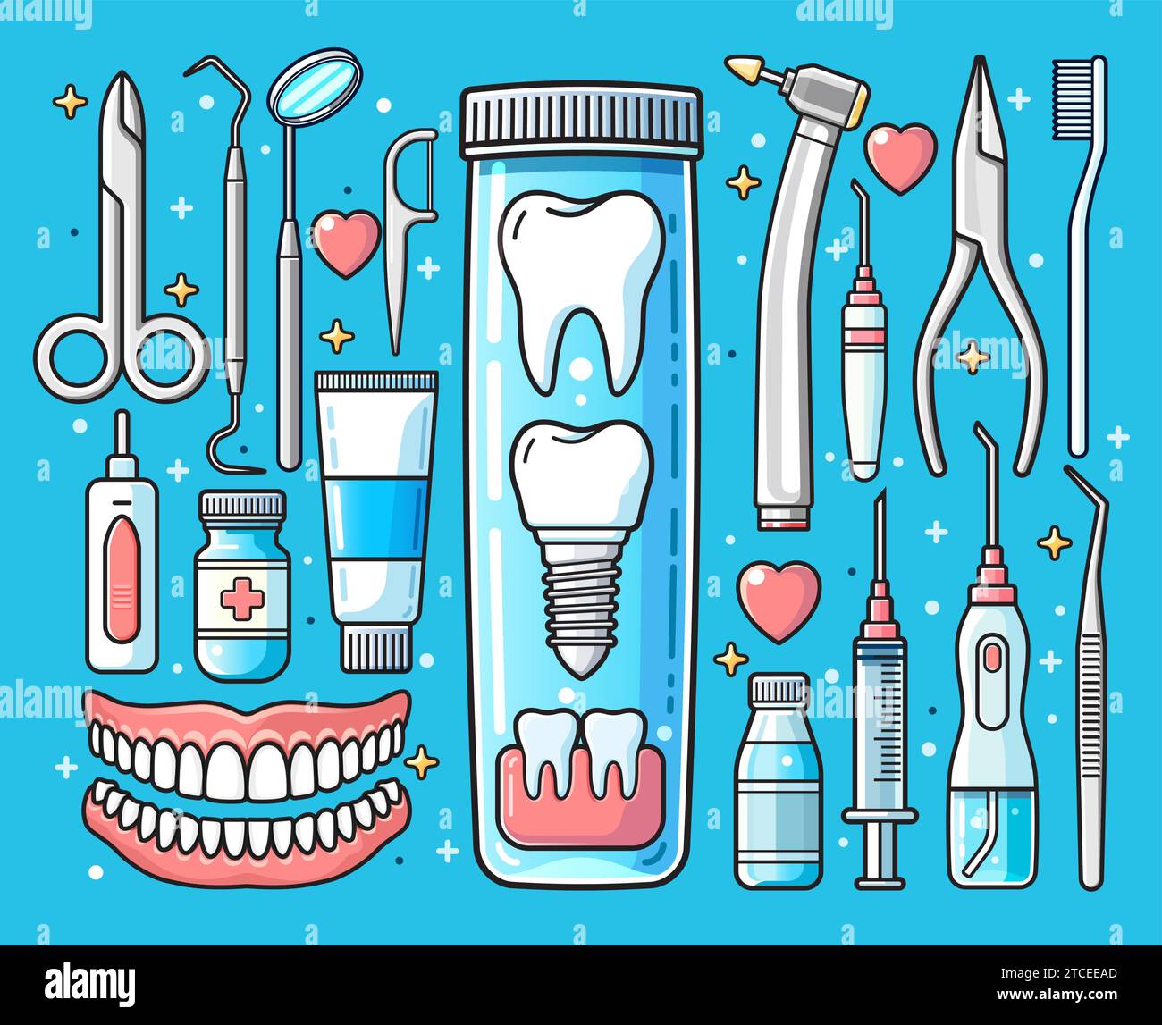 Orthodontic tools Stock Vector Images - Alamy
