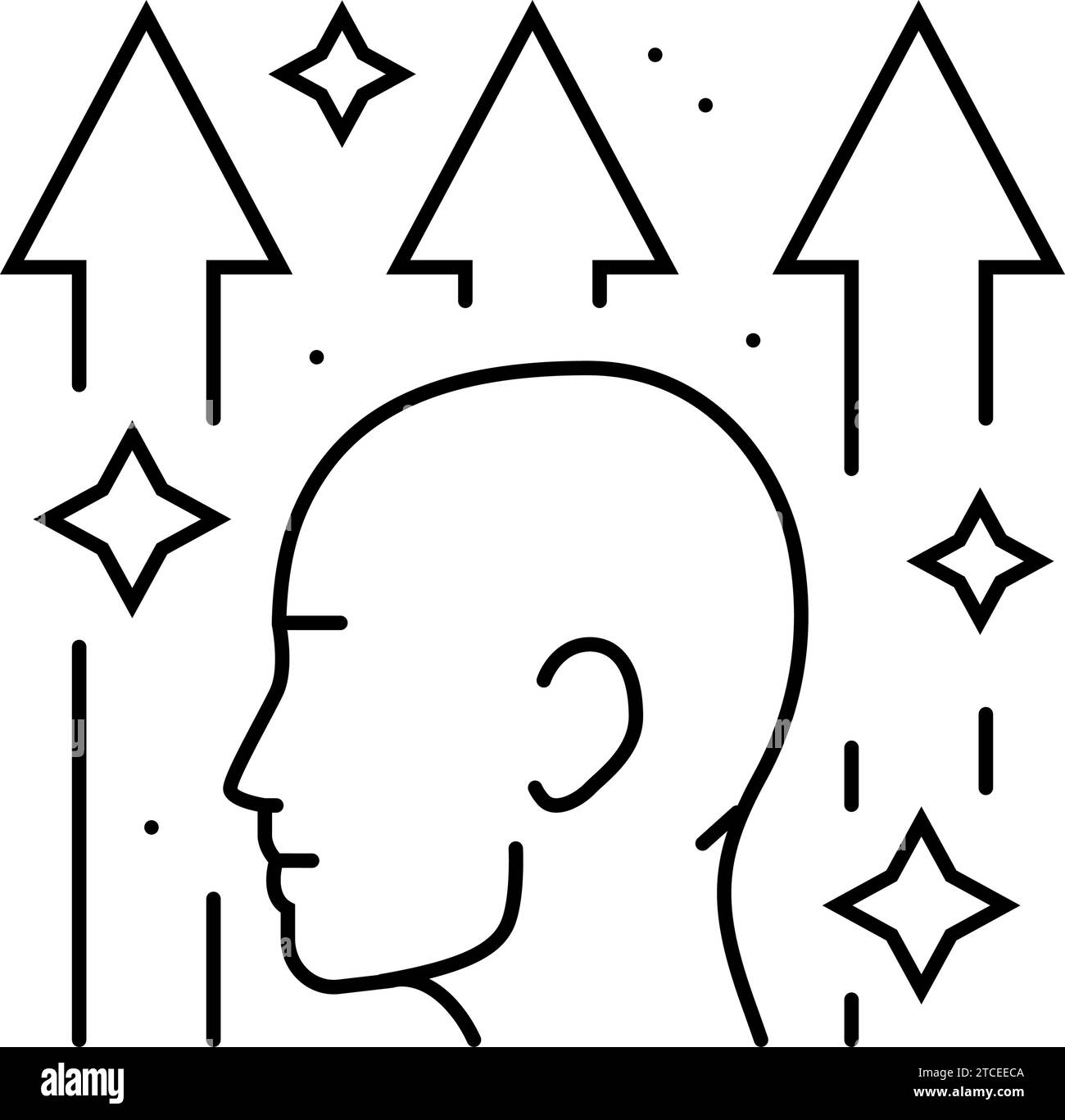 self motivation line icon vector illustration Stock Vector Image & Art ...