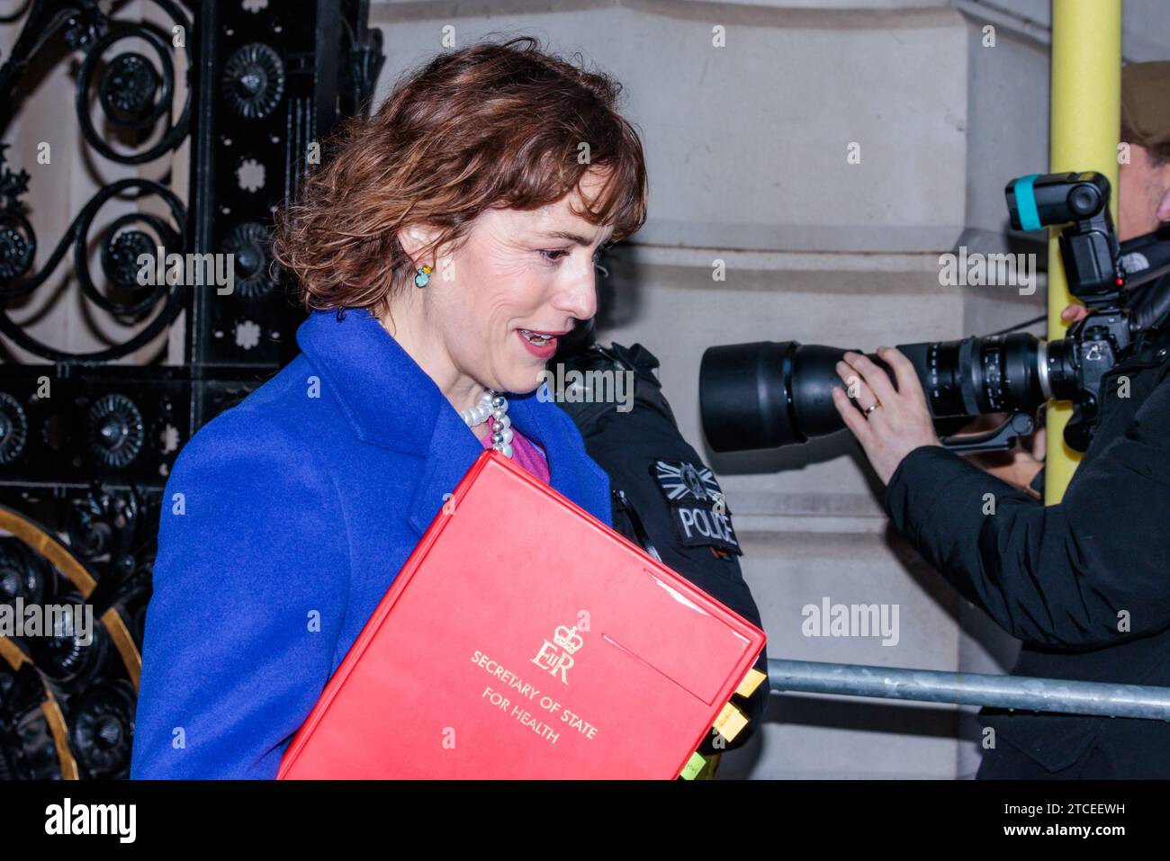Downing Street, London, UK. 12th Dec, 2023. Victoria Atkins MP ...