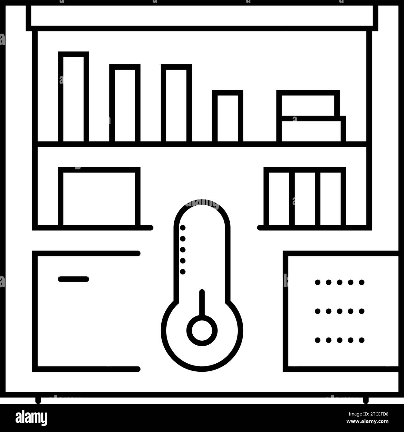 medication storage pharmacist line icon vector illustration Stock ...