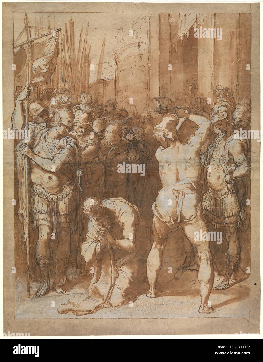 The Martyrdom of Saint Paul 1975 by Taddeo Zuccaro Stock Photo - Alamy