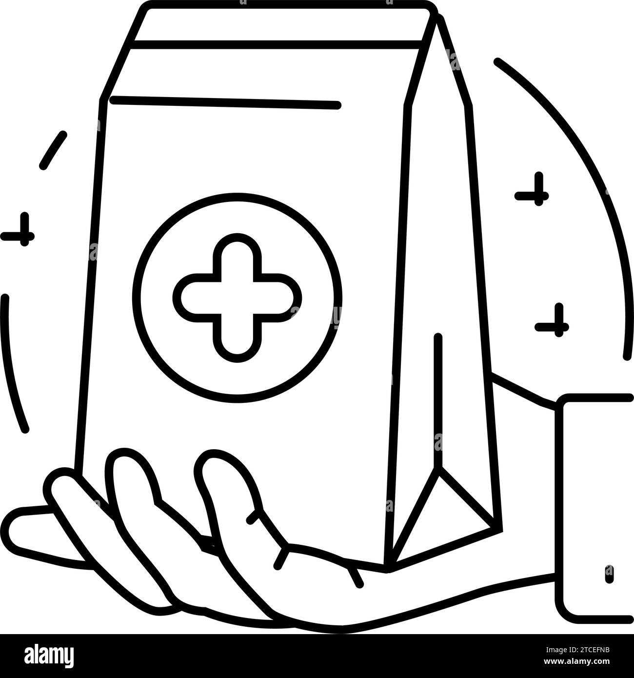 medication dispensing pharmacist line icon vector illustration Stock ...