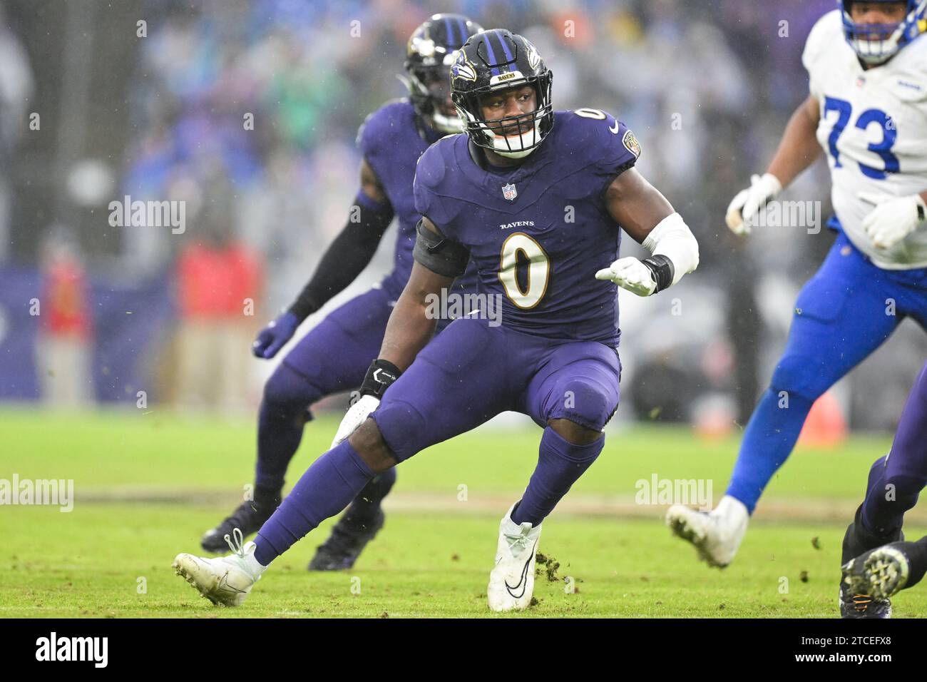 Baltimore Ravens linebacker Roquan Smith (0) in action during the ...