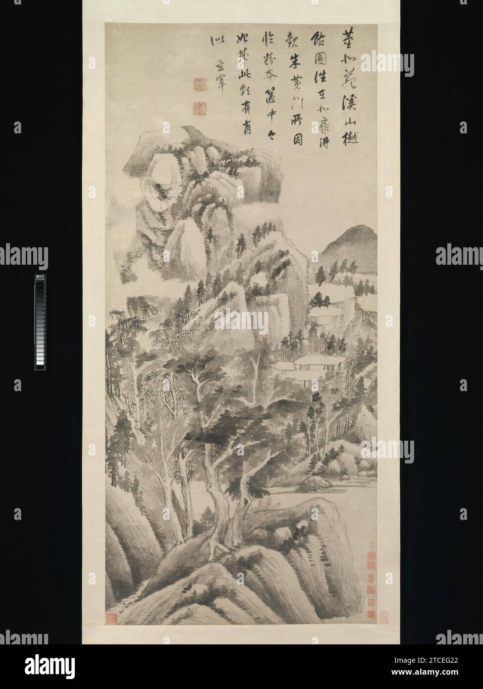 Shaded Dwellings among Streams and Mountains 1979 by Dong Qichang Stock ...