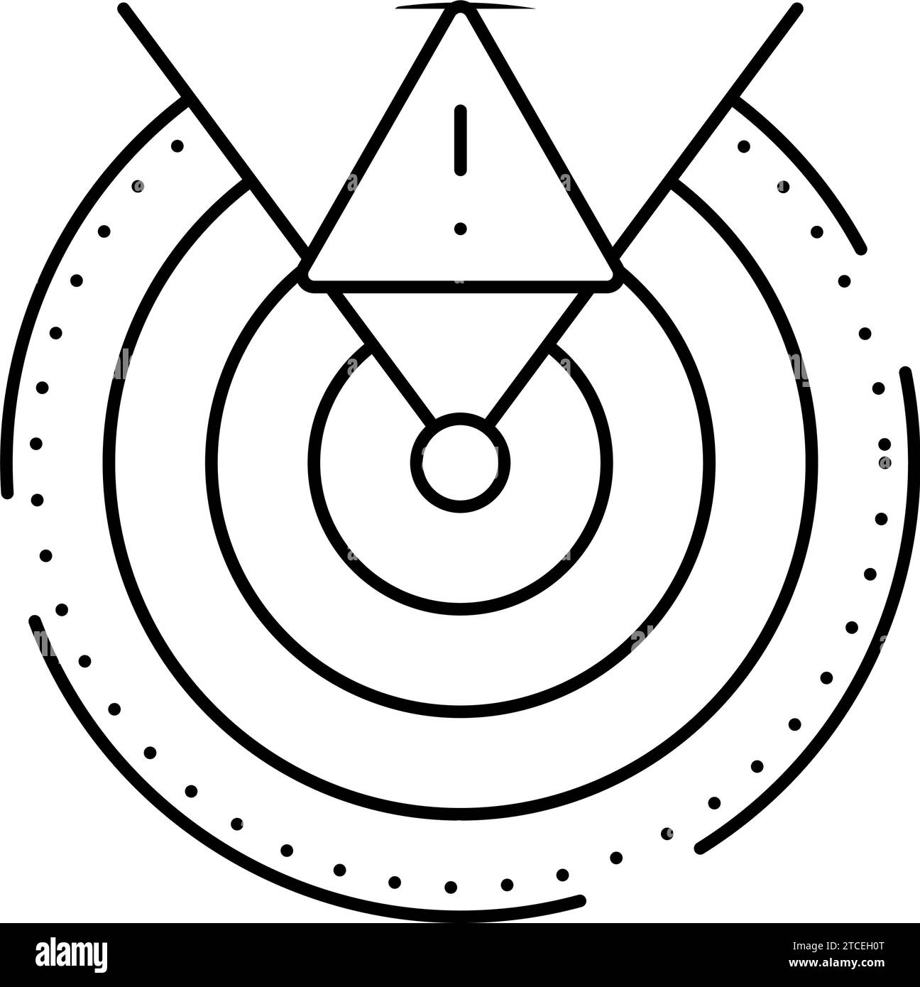 radar risk line icon vector illustration Stock Vector Image & Art - Alamy