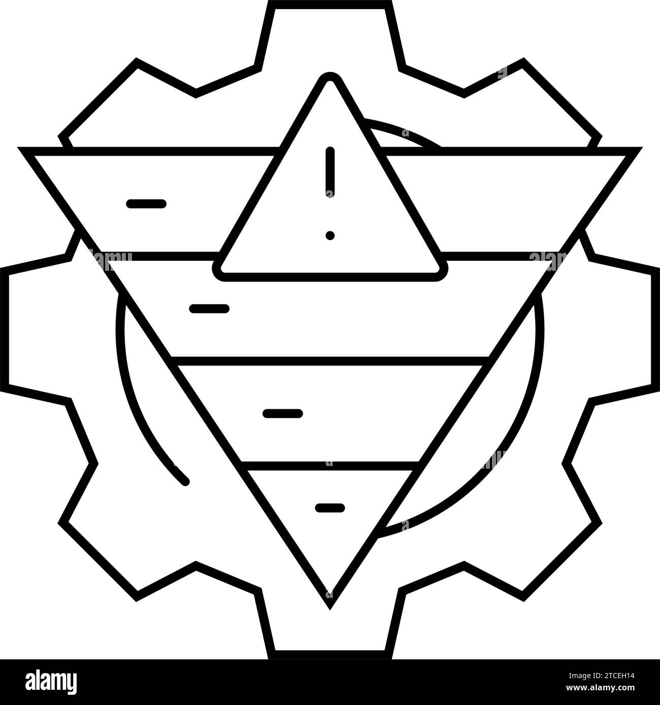 controls risk line icon vector illustration Stock Vector Image & Art ...