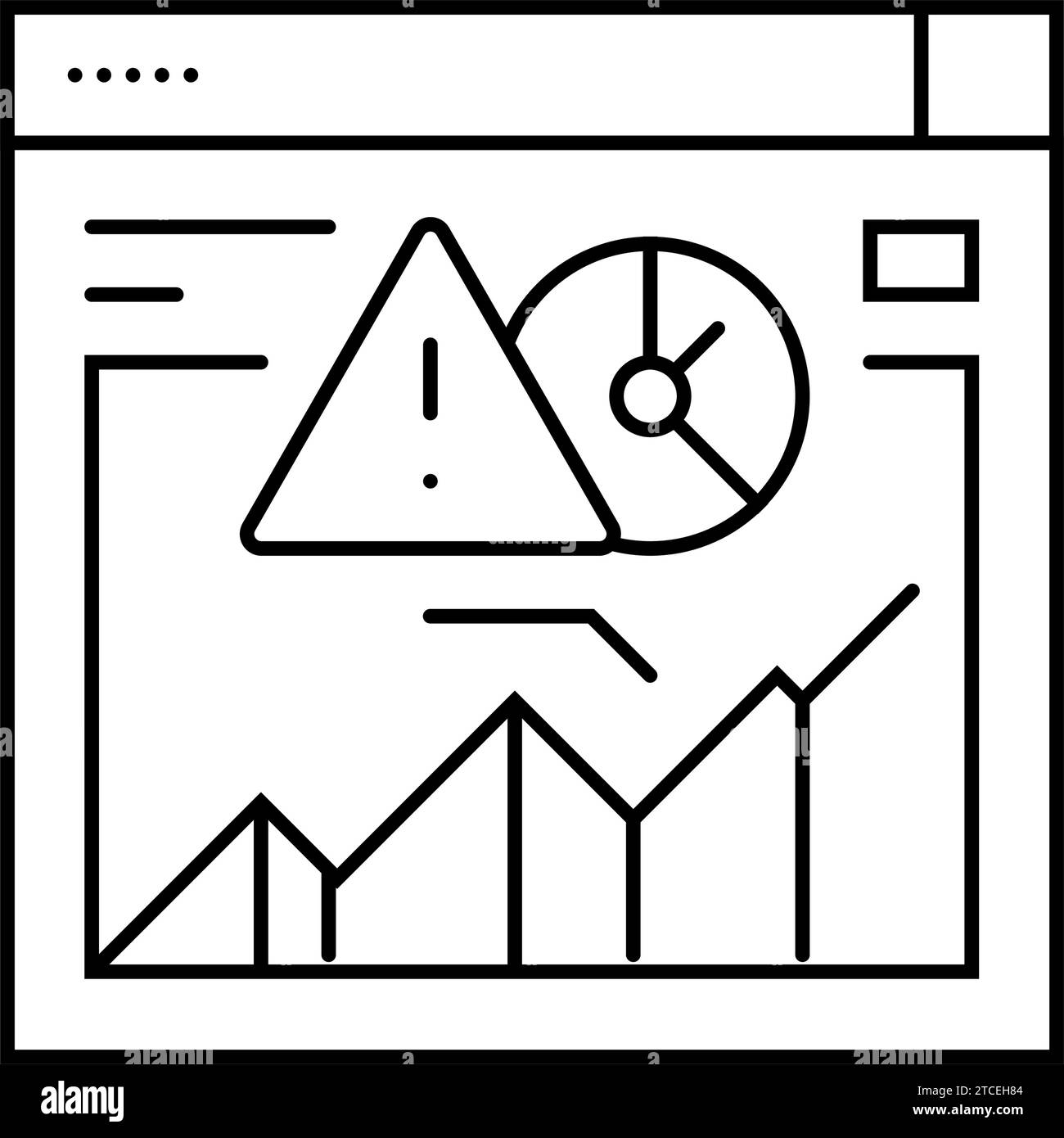 modeling risk line icon vector illustration Stock Vector Image & Art ...