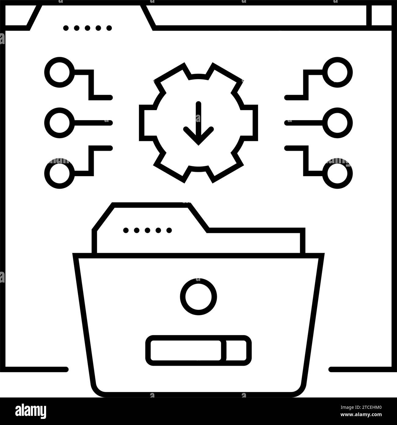 System Integration Analyst Line Icon Vector Illustration Stock Vector Image And Art Alamy