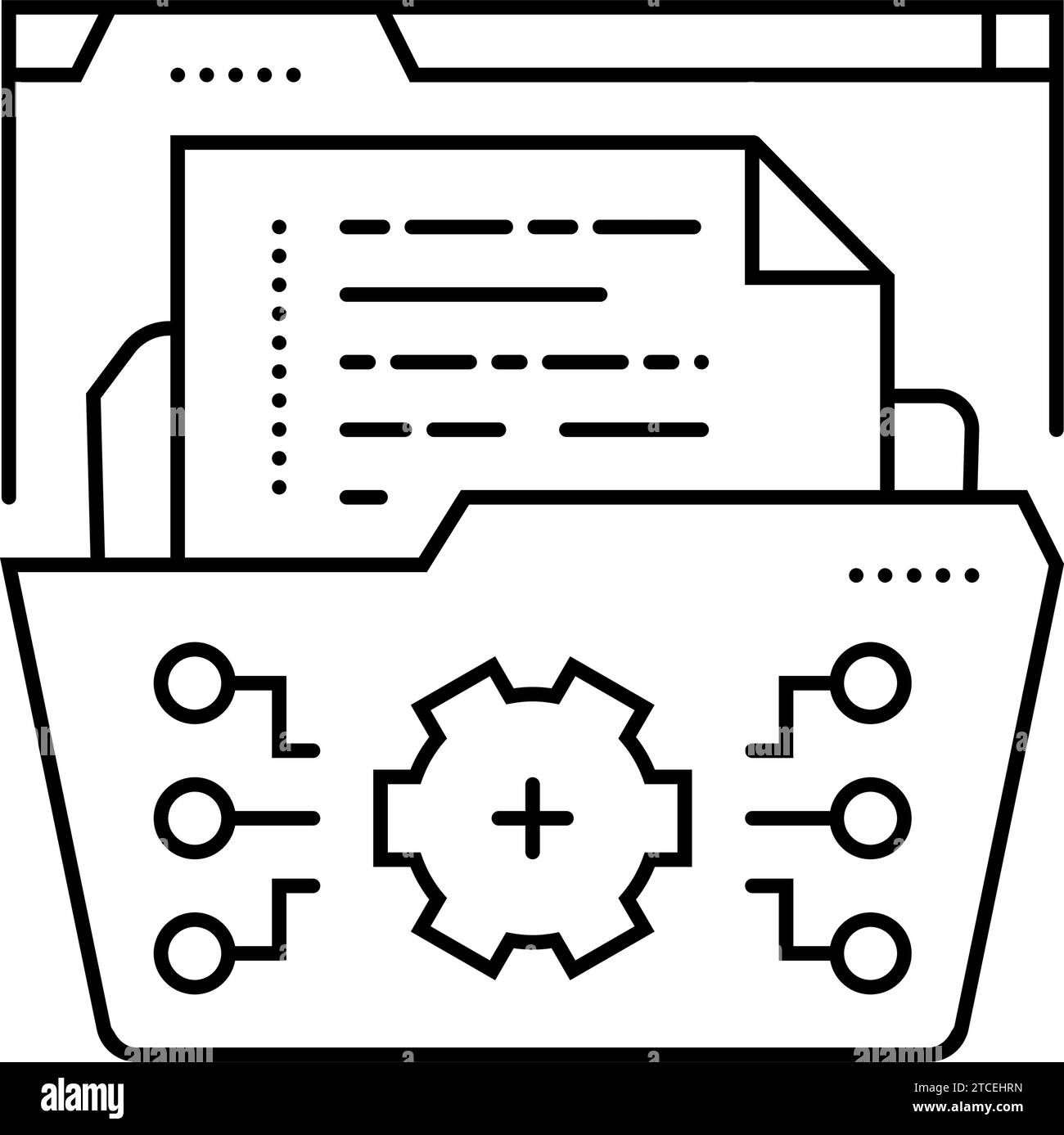system documentation analyst line icon vector illustration Stock Vector Image & Art - Alamy