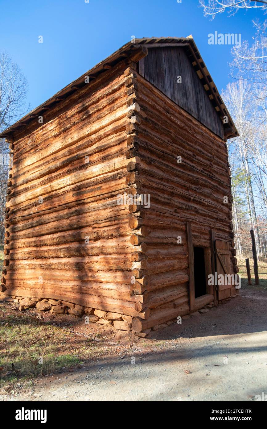 Hardy, Virginia - The tobacco barn at Booker T. Washington National ...