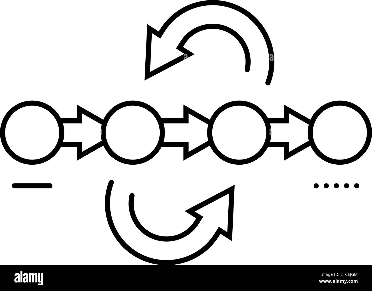 prototyping phase analyst line icon vector illustration Stock Vector ...