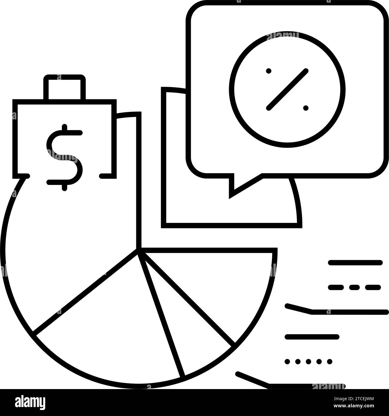 profit margin line icon vector illustration Stock Vector Image & Art ...