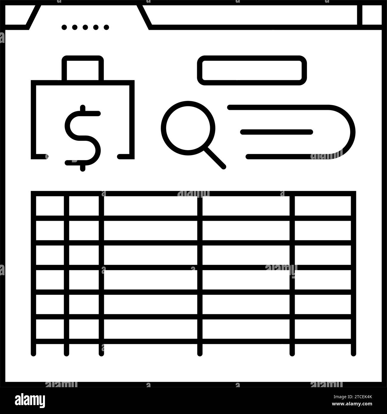 audit trail line icon vector illustration Stock Vector Image & Art - Alamy