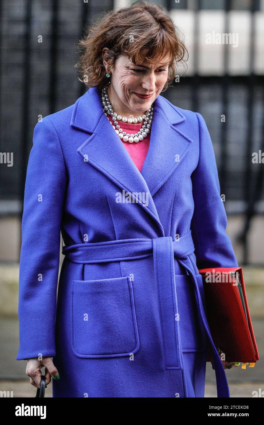 London, UK. 12th Dec, 2023. Victoria Atkins, MP, Secretary of State for ...