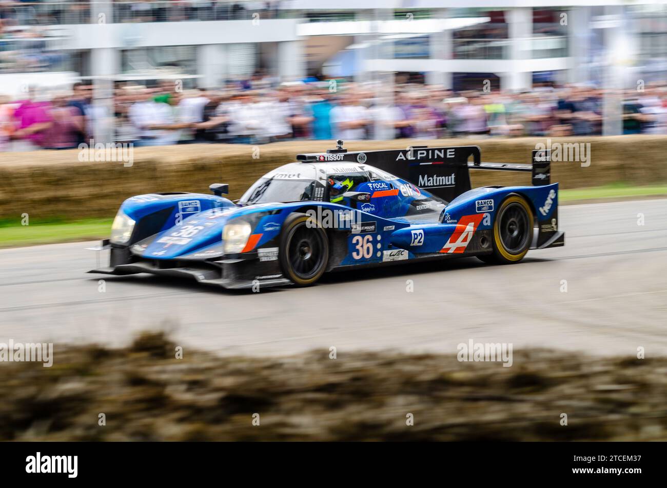 Alpine-Nissan A460 LMP2, Le Mans Prototype racing car at the Goodwood ...