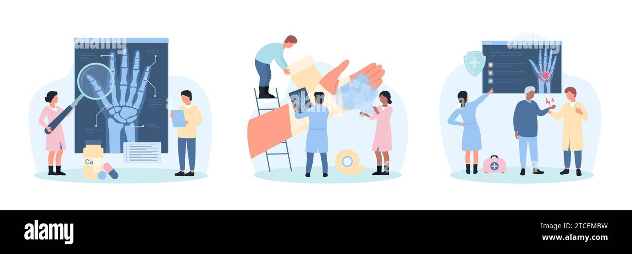 Doctor xray broken arm Stock Vector Images - Alamy