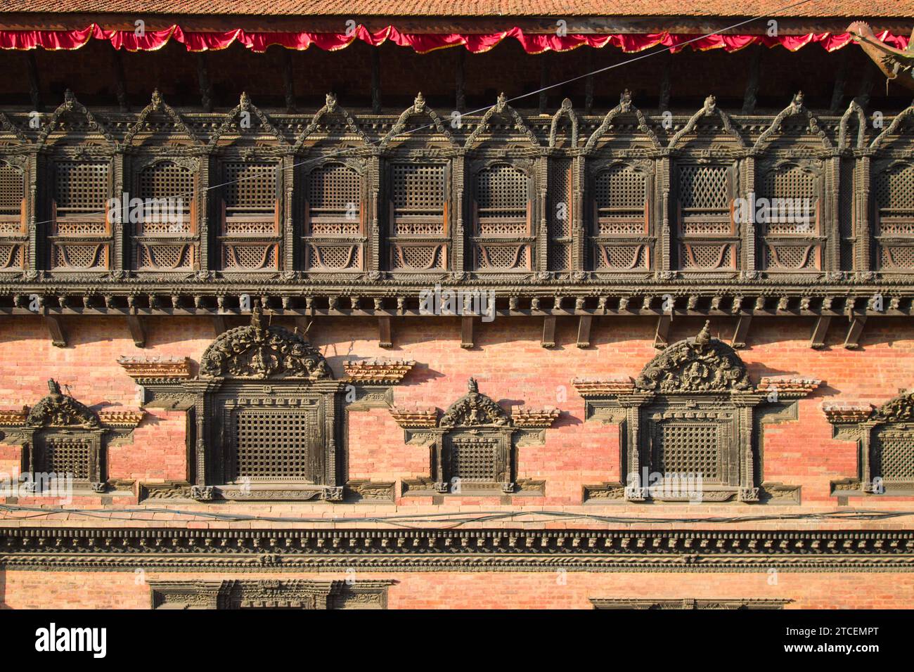 Nepal, Bhaktapur, Durbar Square, Royal Palace, 55 window palace Stock ...