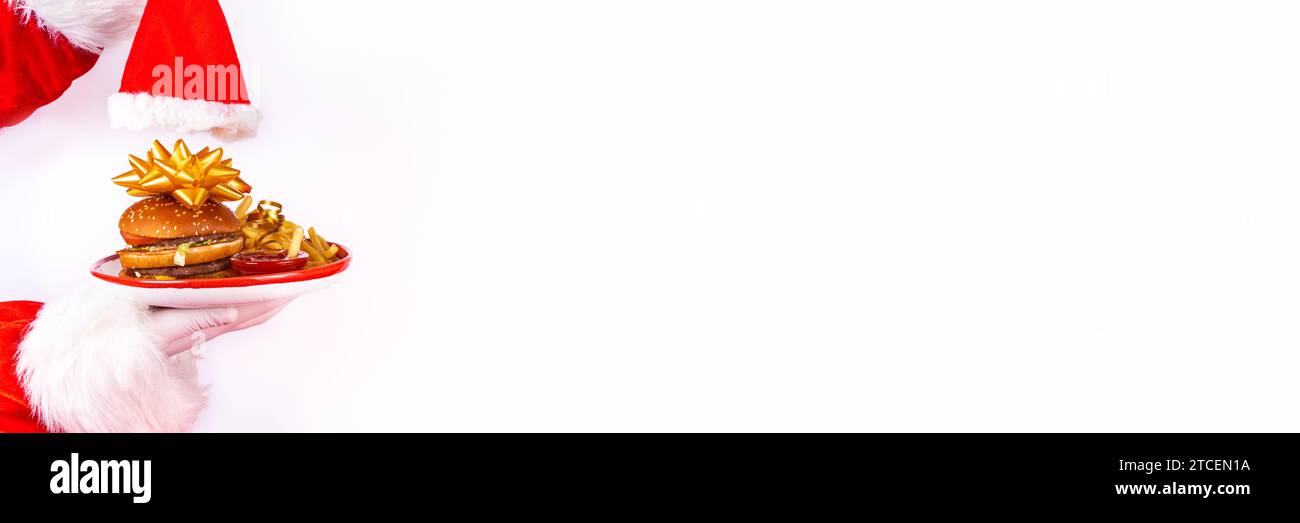 Big special beef burger fries hi-res stock photography and images - Alamy