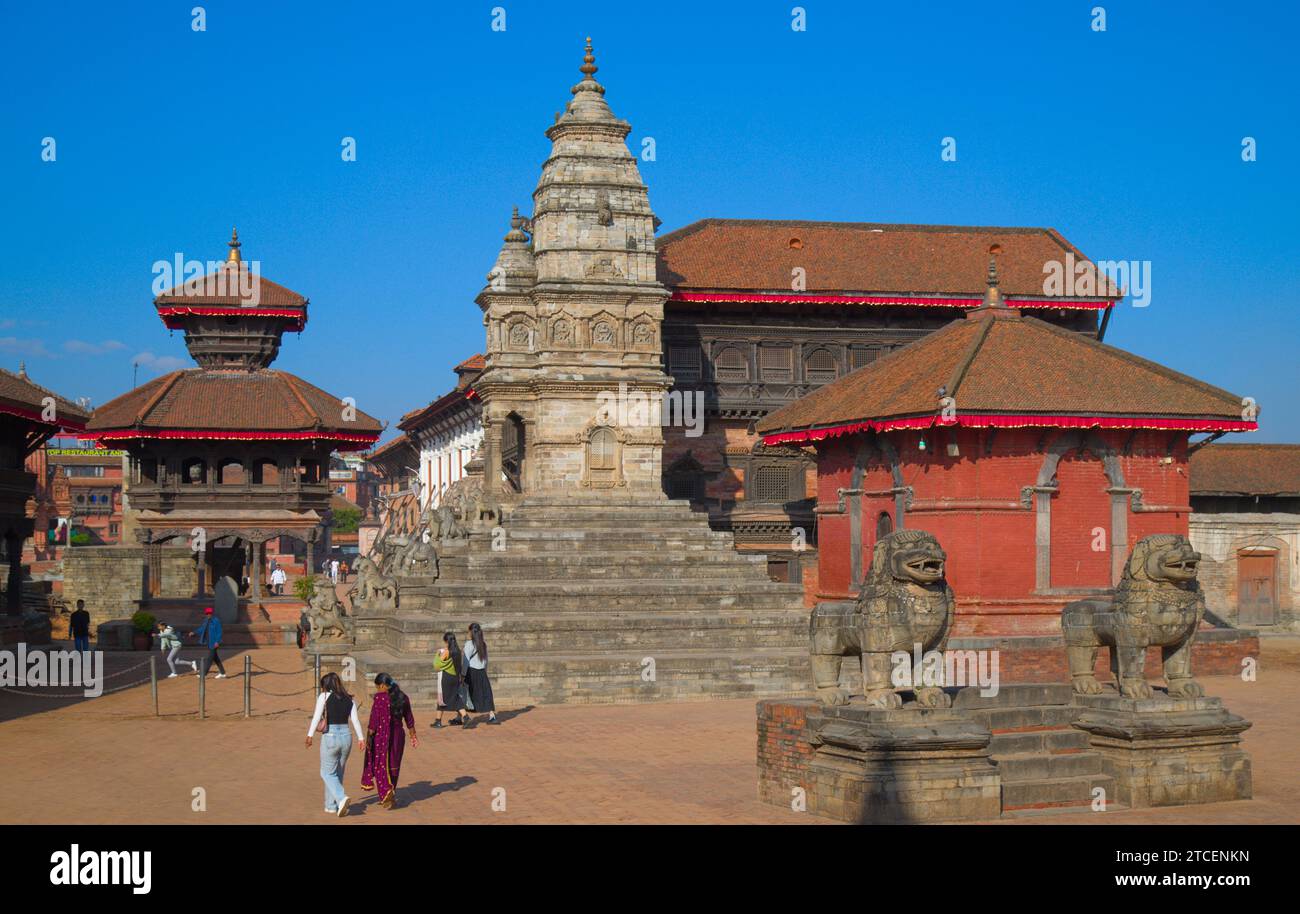 Nepal, Bhaktapur, Durbar Square, Siddhi Lakshmi Temple, Octagonal ...