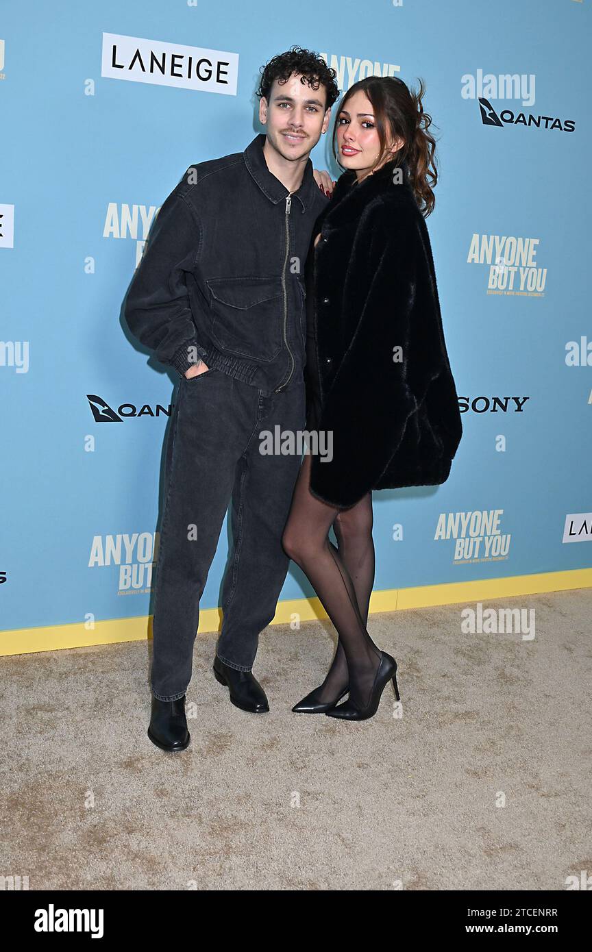 Andrew Licout and Isabella Ferregur attends the "Anyone But You" World ...