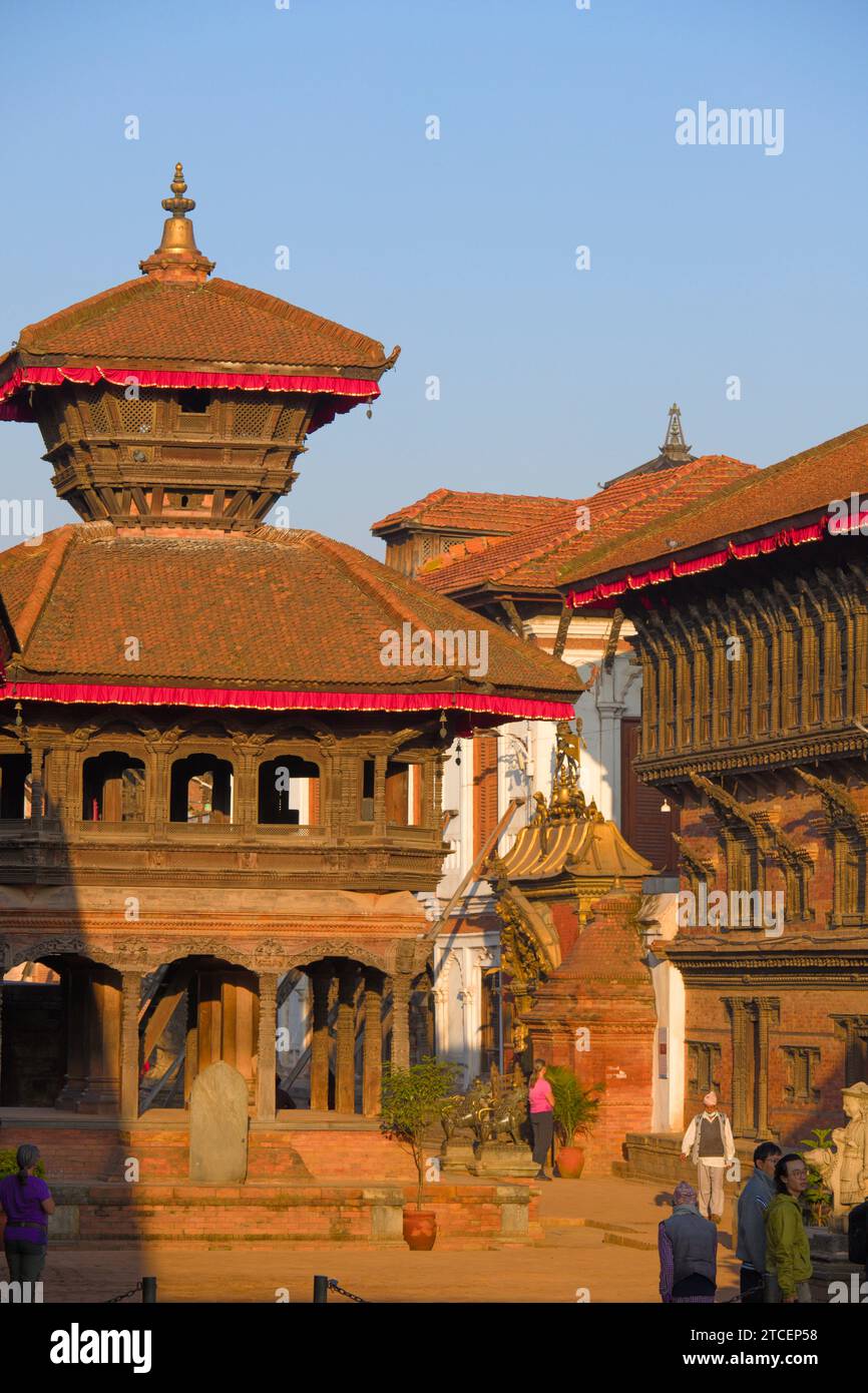 Nepal, Bhaktapur, Durbar Square, Octagonal Pavilion, Chyasilan Mandap ...