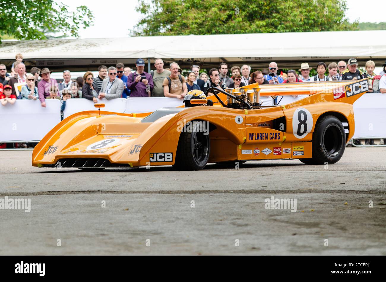 1971 McLaren M8F at the Goodwood Festival of Speed motor racing event ...