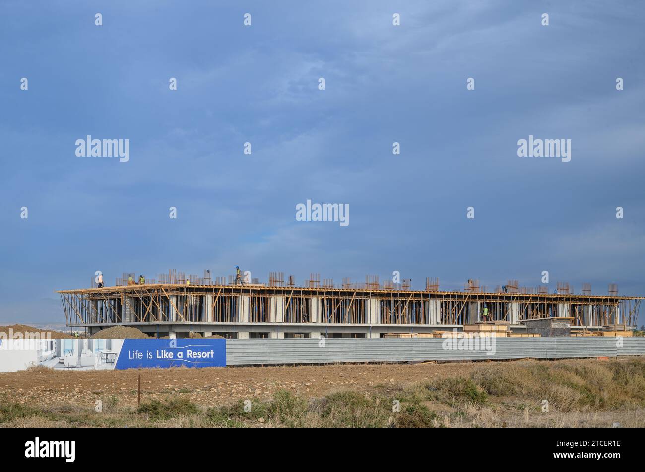 construction of a residential complex on the Mediterranean coast 1 ...