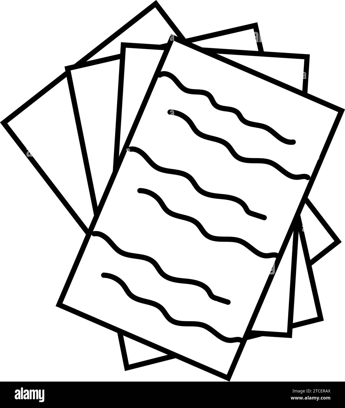 Fabric Swatches Interior Designer Line Icon Vector Illustration Stock 2002