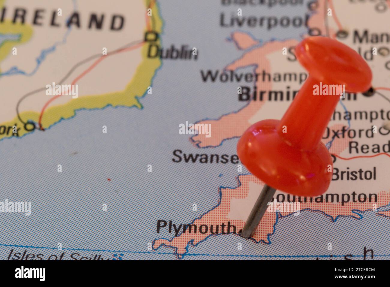 Plymouth uk map hi-res stock photography and images - Alamy