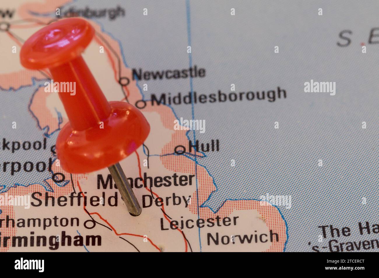 Derby england map hi-res stock photography and images - Alamy