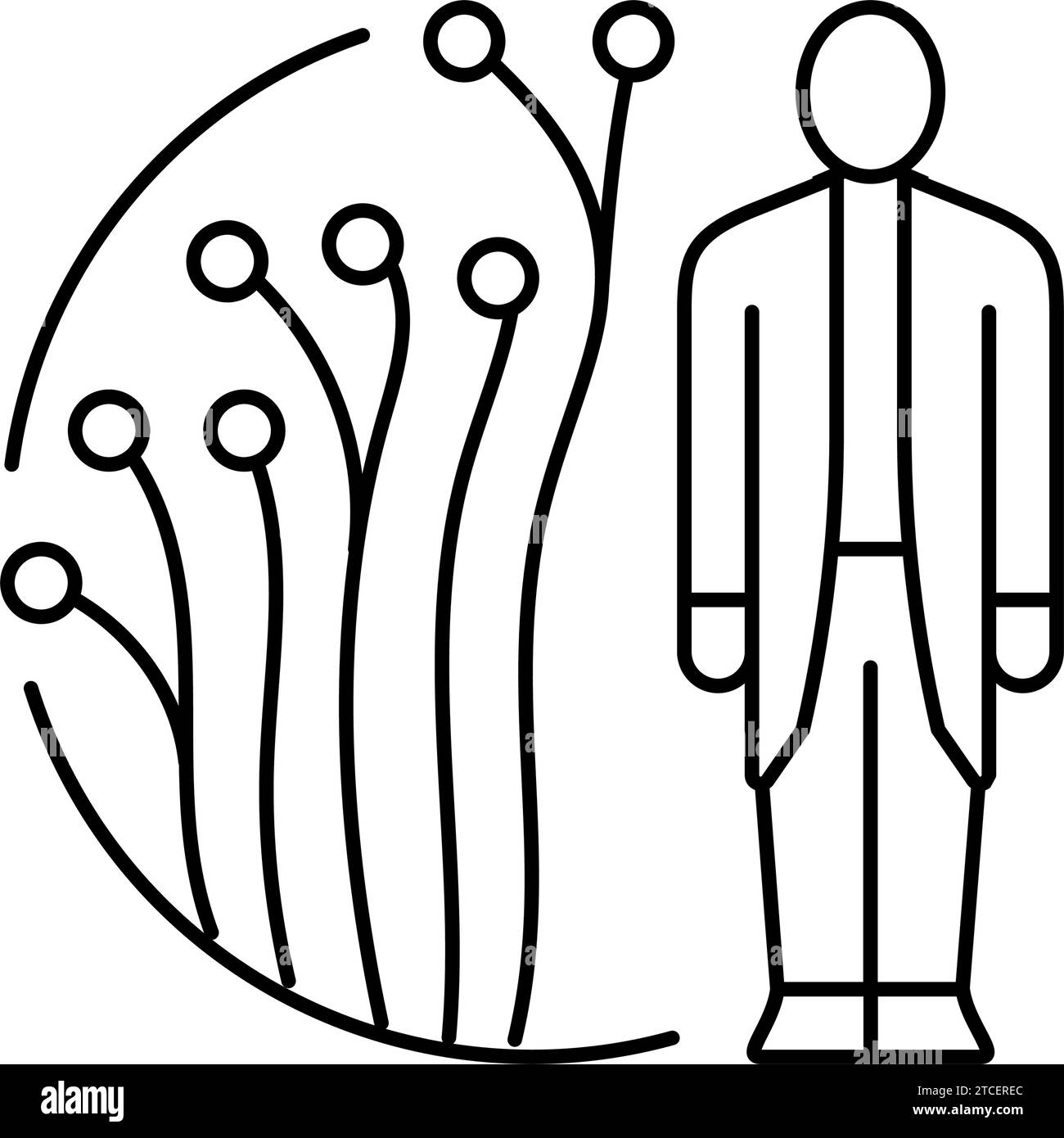 eeg technician electrodes line icon vector illustration Stock Vector ... eeg technician electrodes line icon vector illustration Stock Vector ...