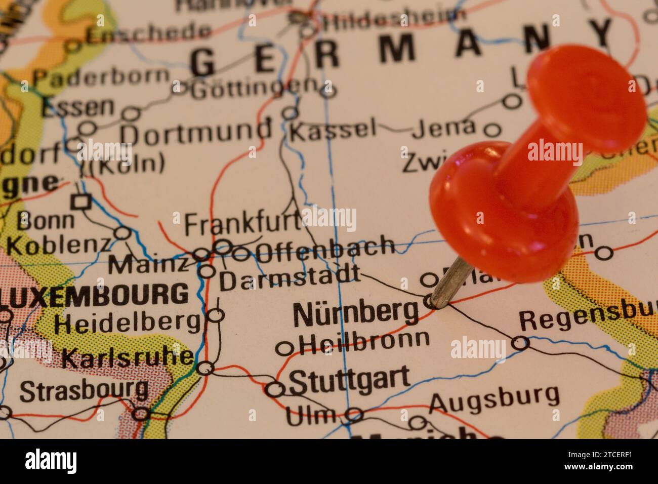 Europe map pin germany hi-res stock photography and images - Alamy