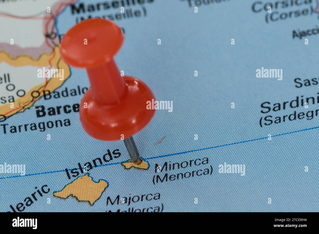 Minorca map hi-res stock photography and images - Alamy