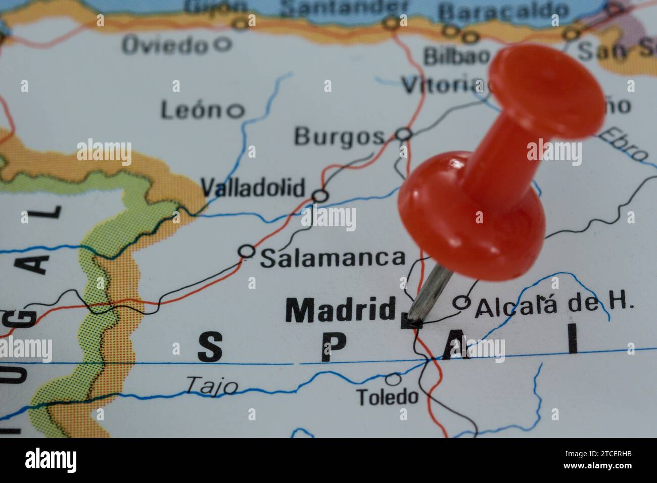 Madrid tourist map hi-res stock photography and images - Alamy