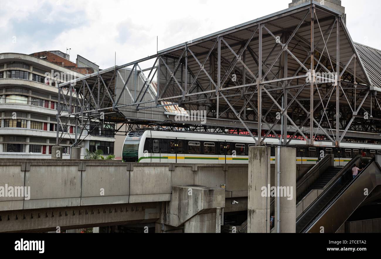 Medellin, Antioquia. Colombia - December 6, 2023. Medellin Metro is the ...