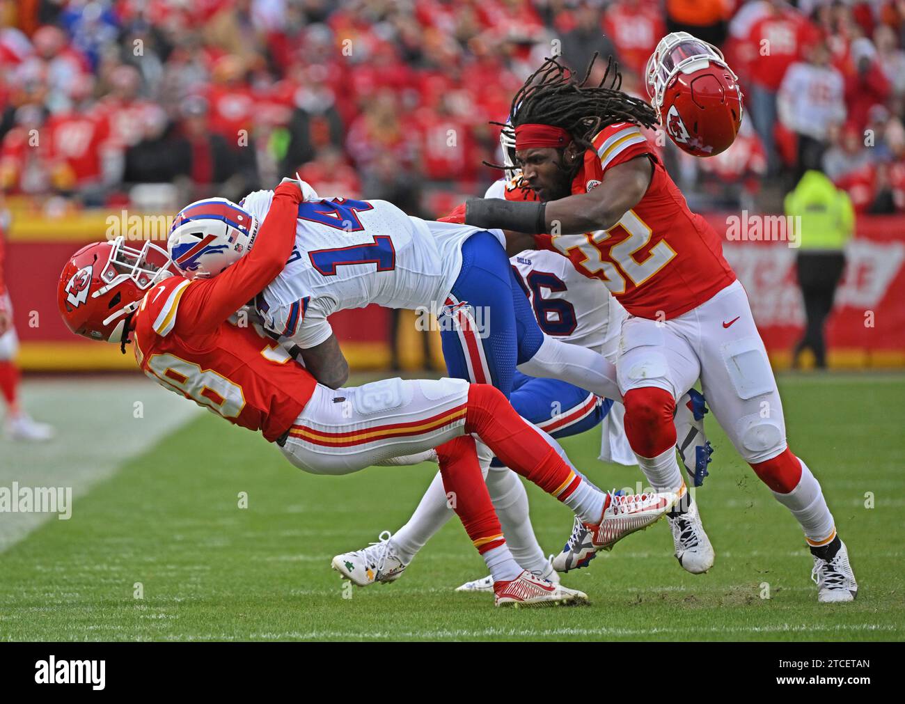 Kansas City Chiefs cornerback L'Jarius Sneed (38) and linebacker Nick ...