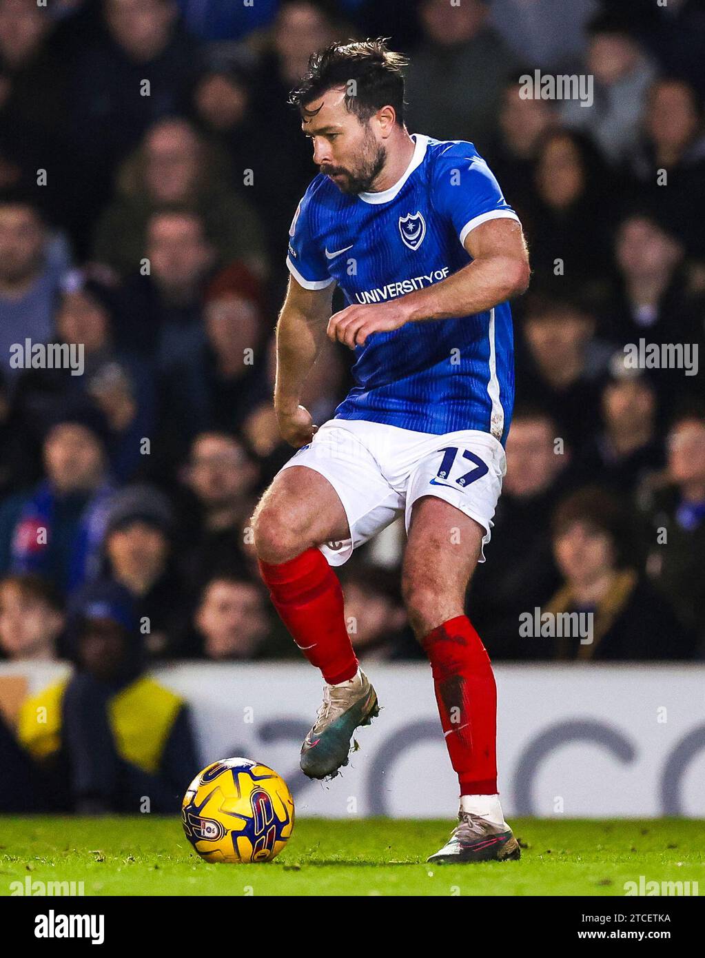 Portsmouth's Joe Rafferty in action during the Sky Bet League One match ...