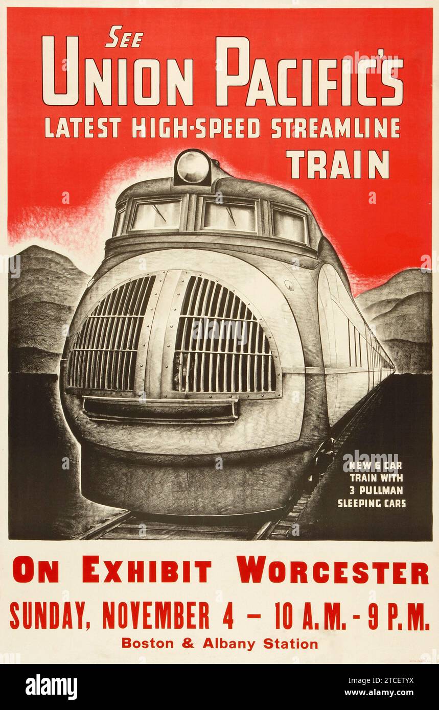 "See Union Pacific's Latest High-Speed Streamline Train" Railroad ...