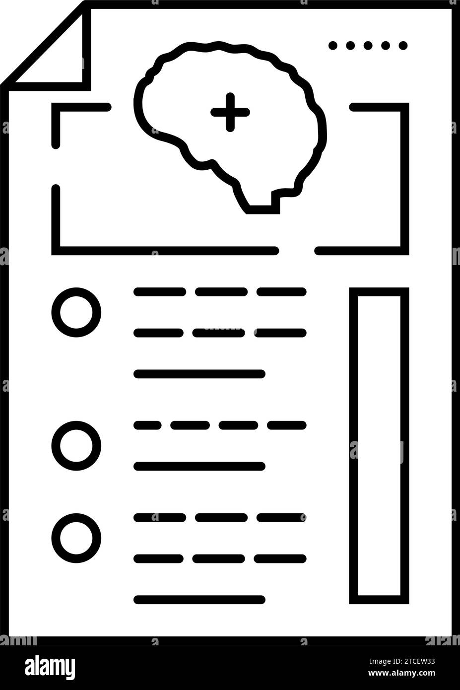 neurological tests line icon vector illustration Stock Vector Image ...